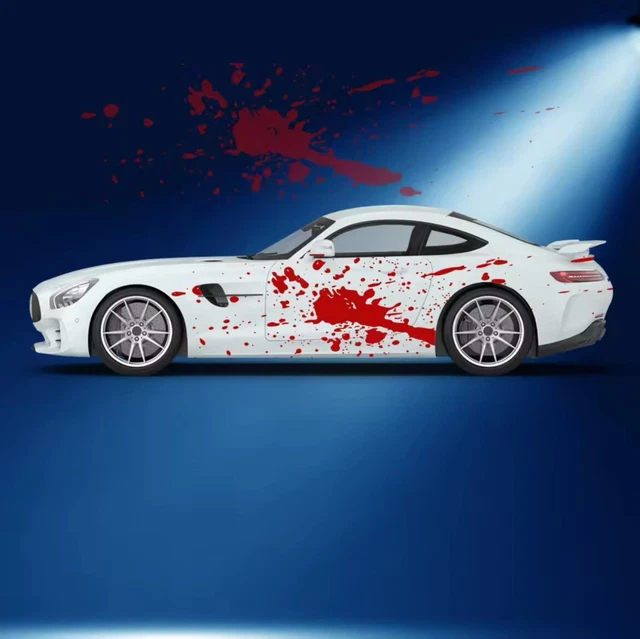 BLOOD SPLATTER CAR Decal; Car Decal For All Cars; Universal Fit h Both ...