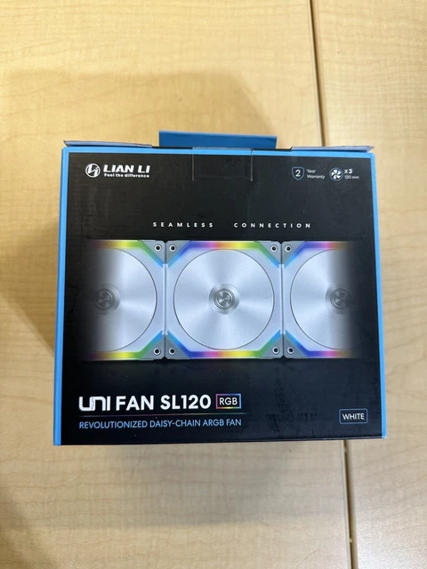 LIAN LI UNI Fan SL120 RGB Black 3x 12cm Pack with Controller - UF-SL120 ...