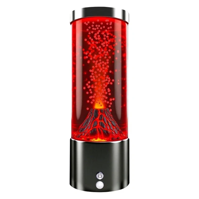 COLORFUL VOLCANO NIGHT Light with Touch Control USB Powered Safe ...