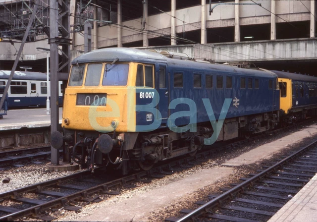 35MM RAILWAY SLIDE of Class 81 81007 @ Birmingham New Street Copyright ...