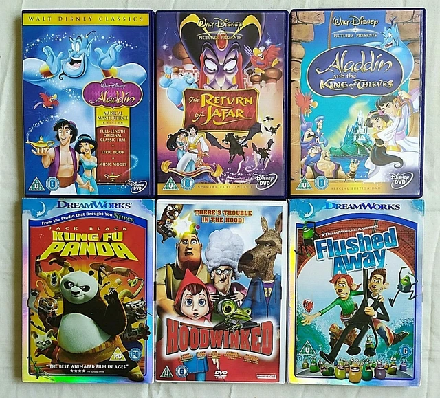 DISNEY 6 X DVD Classic Bundle animation family DVD Aladdin trilogy kung ...