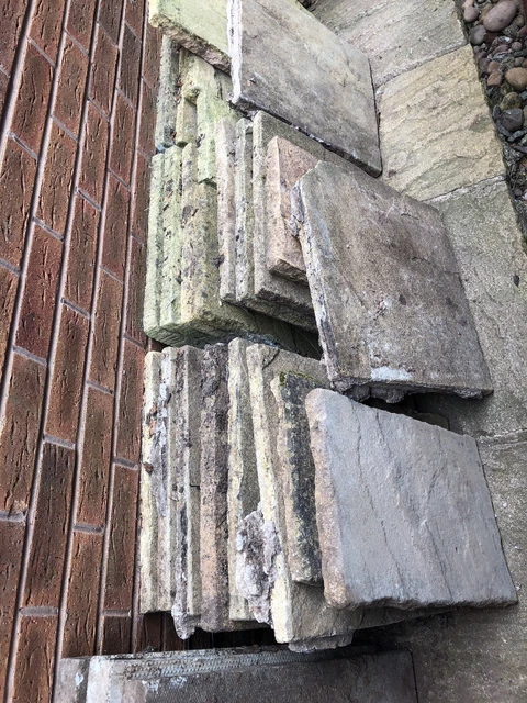 12 XCOTSWOLD YELLOW concrete paving slabs 430 X 430 Plus Another 12 430 ...