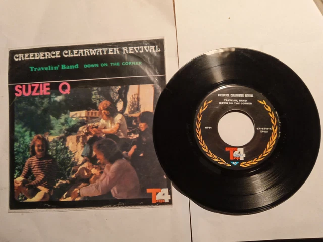 VERY RARE 7& CREEDENCE CLEARWATER REVIVAL Suzie Q Travelin orig 1970 ...