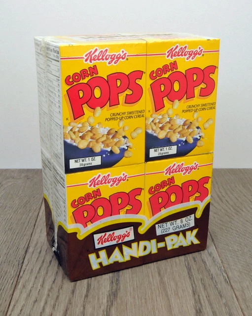 VINTAGE KELLOGG'S CORN Pops Cereal Handi-Pak Full Package/Box Factory ...