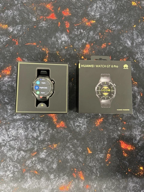 HUAWEI WATCH GT6 Pro Smartwatch 46mm Fit Tracker Titanium Black 24 Hour ...