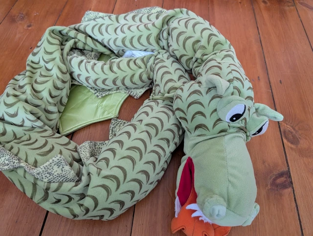 IKEA MINNEN DRAKE 70" Long Green Serpent Dragon Snake Soft Toy Plush ...
