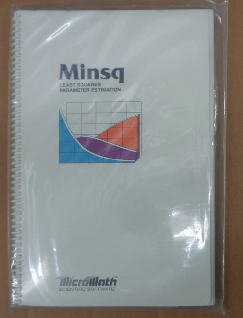 Minsq Least Squares Parameter Estimation By Micromath Scientific Software 1987 84 01