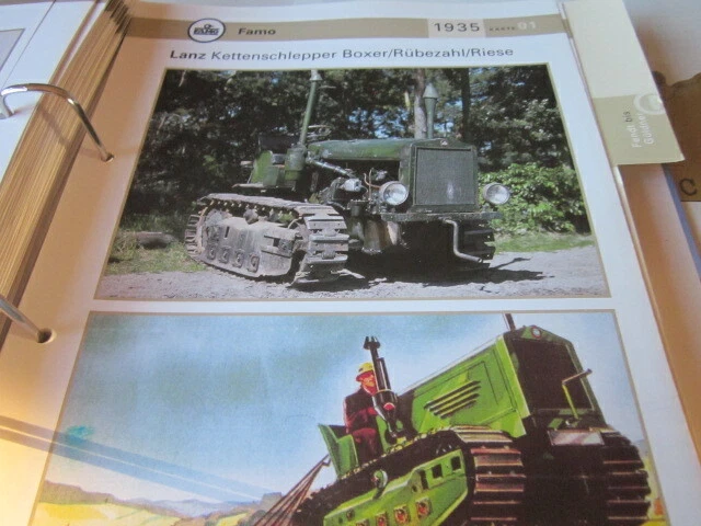 TRAKTOR ARCHIV FAMO 01 Lanz Kettenschlepper Boxer, Rüberzah, Riese ...