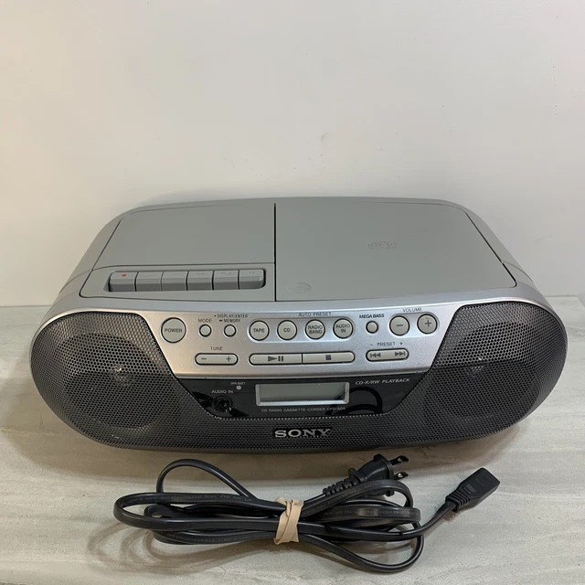 SONY BOOMBOX CD PLAYER Radio Cassette Recorder CFD-S05 Mega Bass Tested ...