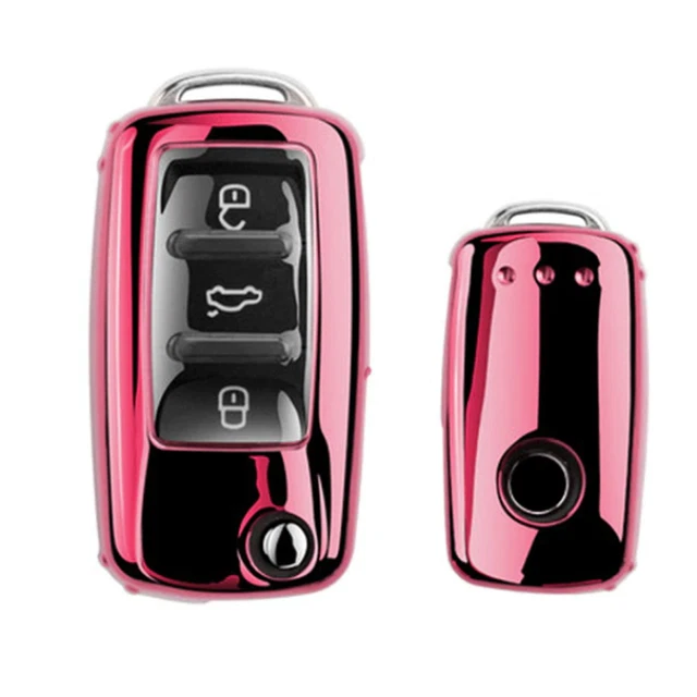 KEY COVER CAR CaseVW Volkswagen Polo Golf Passat Beetle Caddy T5 Up Eos ...