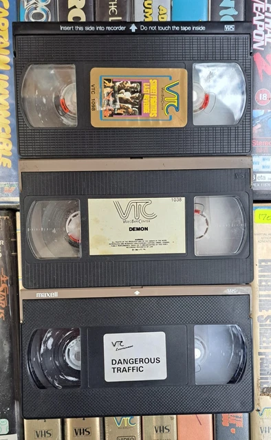 3 X VTC Mouldies Tapes Only VHS Ex-Rental Big Box Pre Cert Demon £10.00 ...
