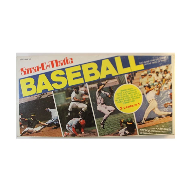 STRAT-O-MATIC BOARDGAME BASEBALL (1980 Ed w/1988 Complete Season) Box ...