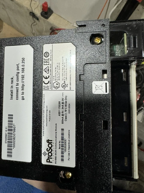PROSOFT TECHNOLOGY 1756-MVI56-MCM Modbus MasterSlave 3-Port ...