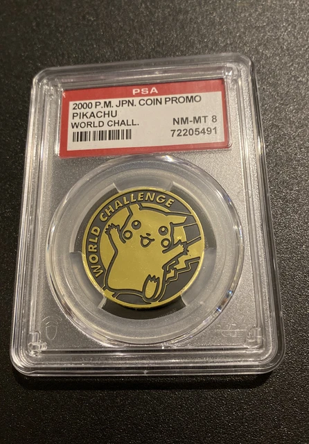 POKEMON PIKACHU WORLD Challenge 2000 Japanese Graded Coin PSA 8 EUR 60 ...