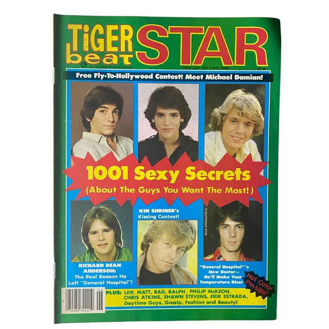 TIGER BEAT STAR Magazine June 1981 Rick Springfield, Kin Shriner w ...