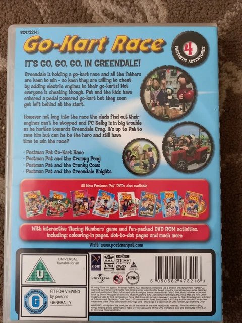 POSTMAN PAT GO Kart Race Dvd Kids 4 Episodes £6.99 - PicClick UK