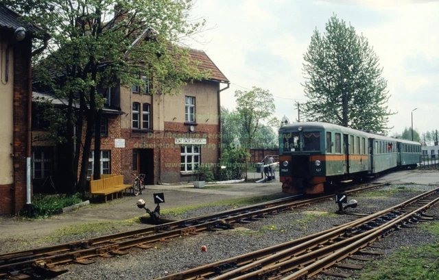 ORIGINAL DIA / slide PKP Polen incl. (c): MBd1-137 Kleinbahn Nowy Dwor ...