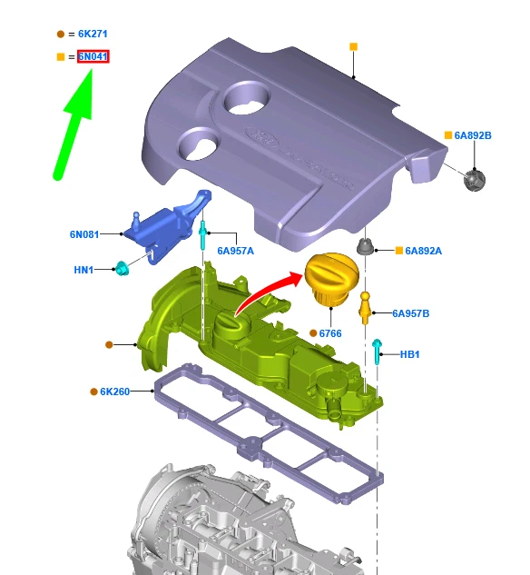 FORD FIESTA MK6 WT Engine Cover 1820959 AV2Q-6N041-BE NEW GENUINE £157. ...