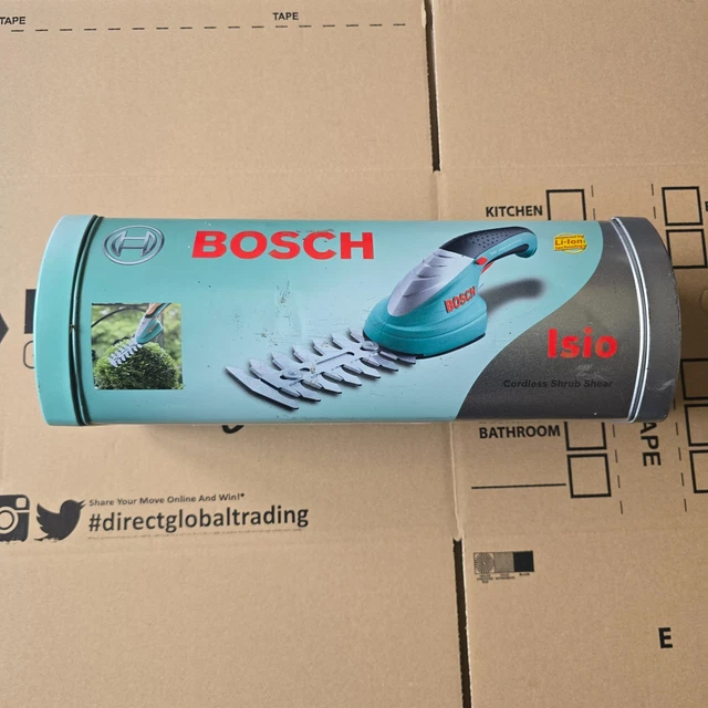BOSCH ISIO CORDLESS Shrub Trimmer & Grass Shear with Box, Charger ...