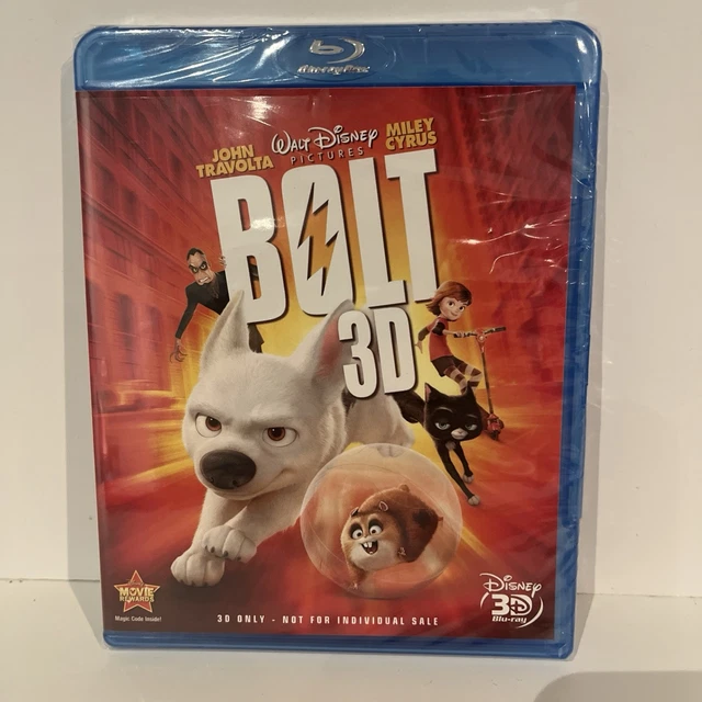 BOLT BLU-RAY WALT Disney Pictures Miley Cyrus John Travolta Brand New ...