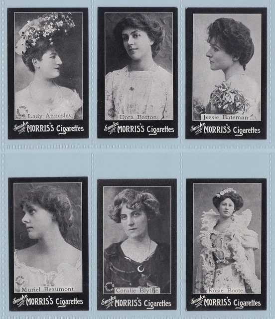CIGARETTE CARDS - Actresses (B. Morris & Sons Ltd.) - Complete Set £17. ...
