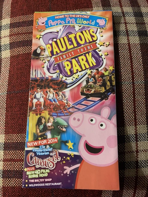PAULTONS PARK THEME PARK MAP 2014 roller coaster amusement £2.49 ...