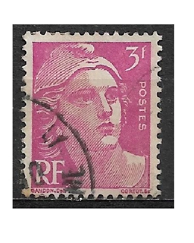 TIMBRE YT 806 MI 792 CELEBRITE Marianne Gandon 3f lilas 1948 Obli. EUR ...