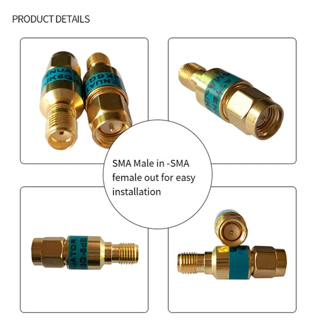 Precise Signal Attenuation With 2w Sma Attenuator For Rf Coaxial Signals £11 89 Picclick Uk