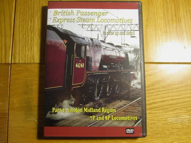 DVD: BRITISH PASSENGER Express Steam Locomotives Part 2,London Midland ...