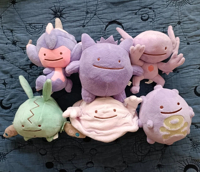 POKEMON CENTER TRANSFORM Ditto Plush Lot - Gengar, Koffing, Muk And ...