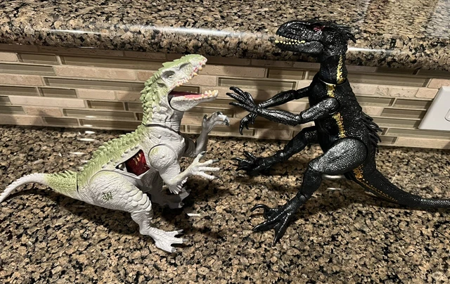 MATTEL JURASSIC WORLD Park Indoraptor Super Posable & Indominus Rex ...