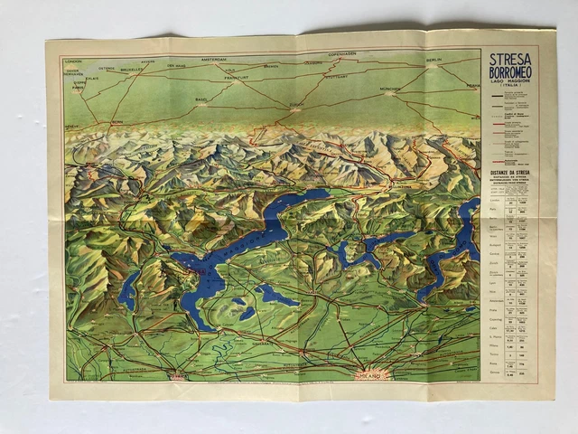 MAP BROCHURE - Stresa Borromeo - Lago Maggiore (Lake Maggiore) - Enit ...