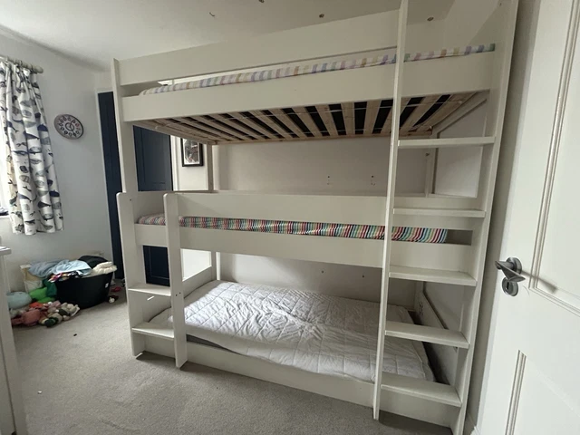 TRIPLE BUNK BED Noomi White £51.04 - PicClick UK