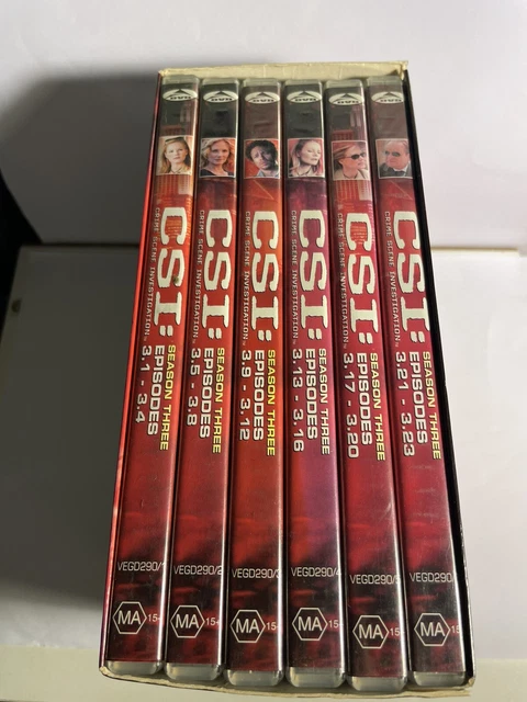 CSI COMPLETE SEASON 3 Crime Scene Investigation Boxset Dvd Region 4 6 ...