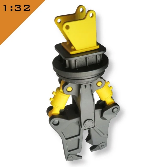 1X 3D PRINTED SCRAP SHEAR HEAD ATTACHMENT 1:32 Scale Model Miniature £ ...