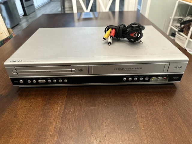 PHILIPS DVP3345V DVD VCR VHS Combo Player Recorder Tested Works No ...