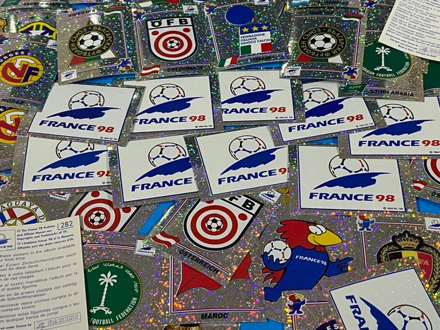 PANINI WORLD CUP France 98 WC France98 Badge Scudetti a Scelta Velina ...