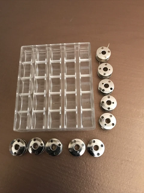 SINGER SEWING MACHINE Genuine Bobbins x 10 New with bobbin Case $60.00 ...