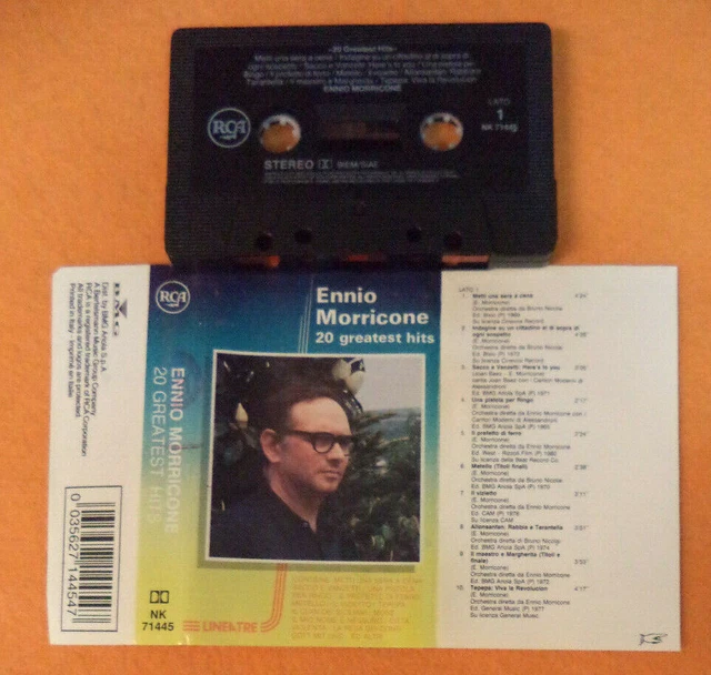 MC ENNIO MORRICONE 20 greatest hits 1990 italy RCA NK 71445 no cd lp ...