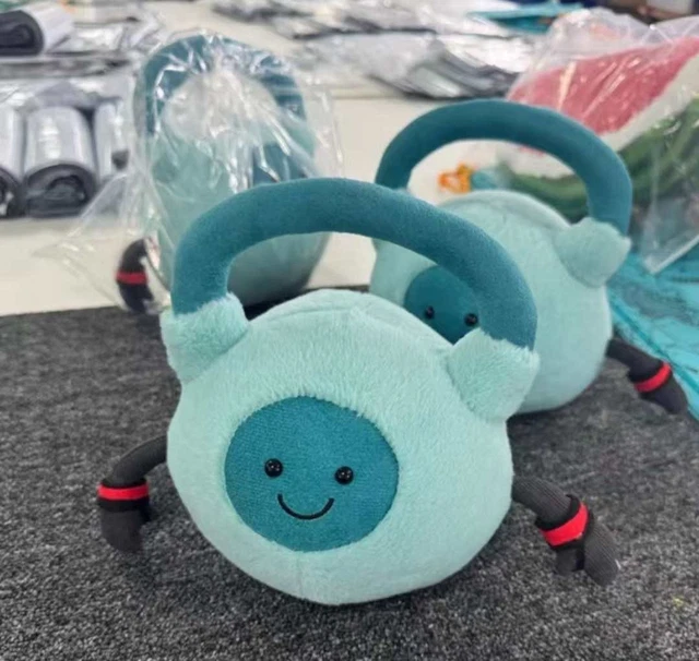 JELLYCAT KETTLEBELL AMUSEABLES Plush Toy brand new soft fitness gift ...