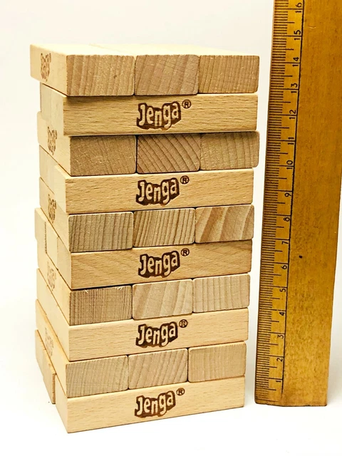 JENGA HASBRO GAMING Wooden Blocks Tumbling Tower Classic Size Family ...