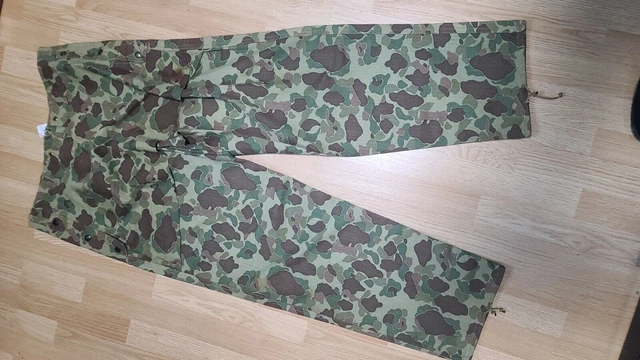 WW2 USMC FROG Skin Camo HBT P44 reversible Marine Uniform WWII Pants ...