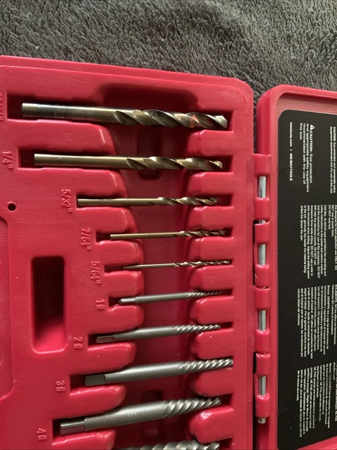 MAC TOOLS 10PC Cobalt Drill And Extractor Set, Spex10mds…tab Broke On Case $100.84 - PicClick CA