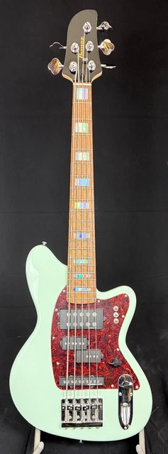 IBANEZ TMB35-MGR BASS Guitar 5 String Short Scale Mint Green Upgraded ...