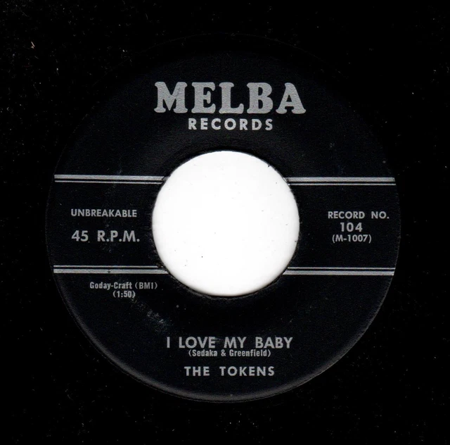 TOKEN DOOWOP BIANCO Uptempo (Neil Sedaka)-Melba-104-Amo Il Mio Bambino ...