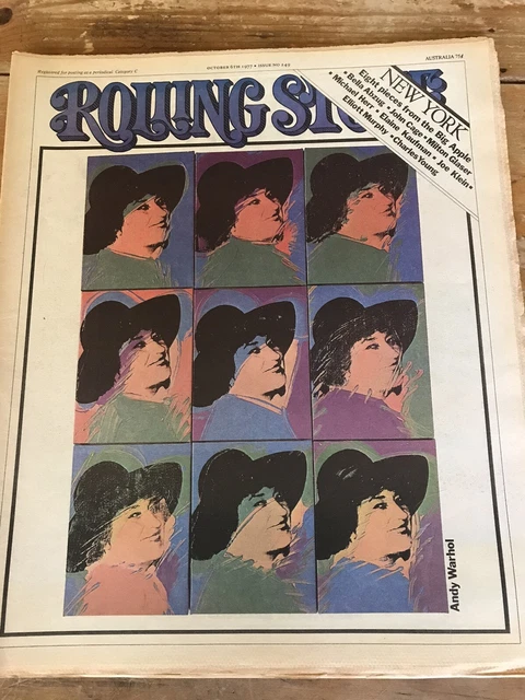 ROLLING STONE 1977 Warhol Cover- Elvis - Wings-Curtis Hayes- NYC ...