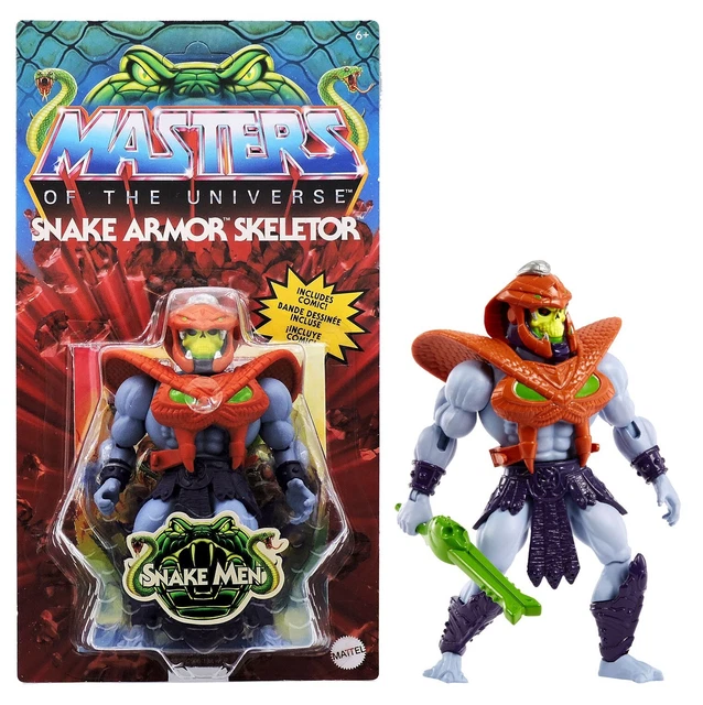 MOTU SNAKE ARMOR SKELETOR Masters Universe ORIGINS Mattel Action Figure ...