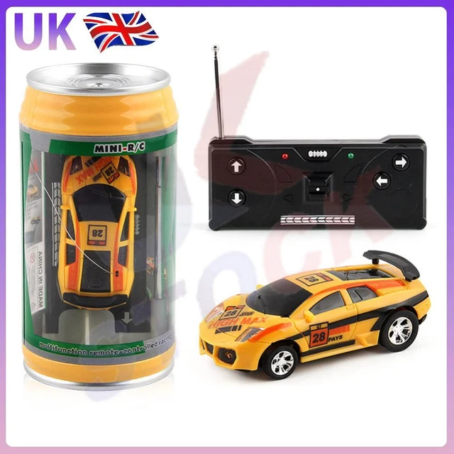 COKE CAN MINI Cans RC Car LED Lights RC Car Model with Roadblocks ...