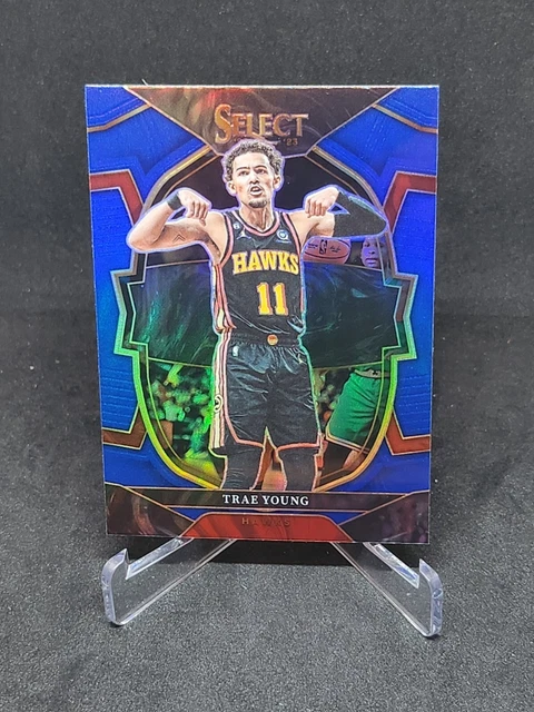 2022-23 PANINI SELECT HALL Trae Young #66 BLUE PRIZM SP Atlanta Hawks EUR 3,71 - PicClick FR