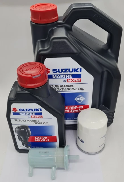 OIL & FILTER For Suzuki Outboard 70 80 90 Hp Df70A Df80A Df90A 2009 &Up ...